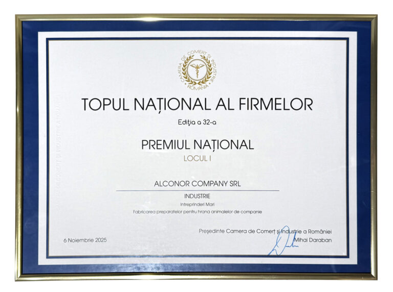 Alconor Company – Lider românesc în industria Pet Food, premiat la ...